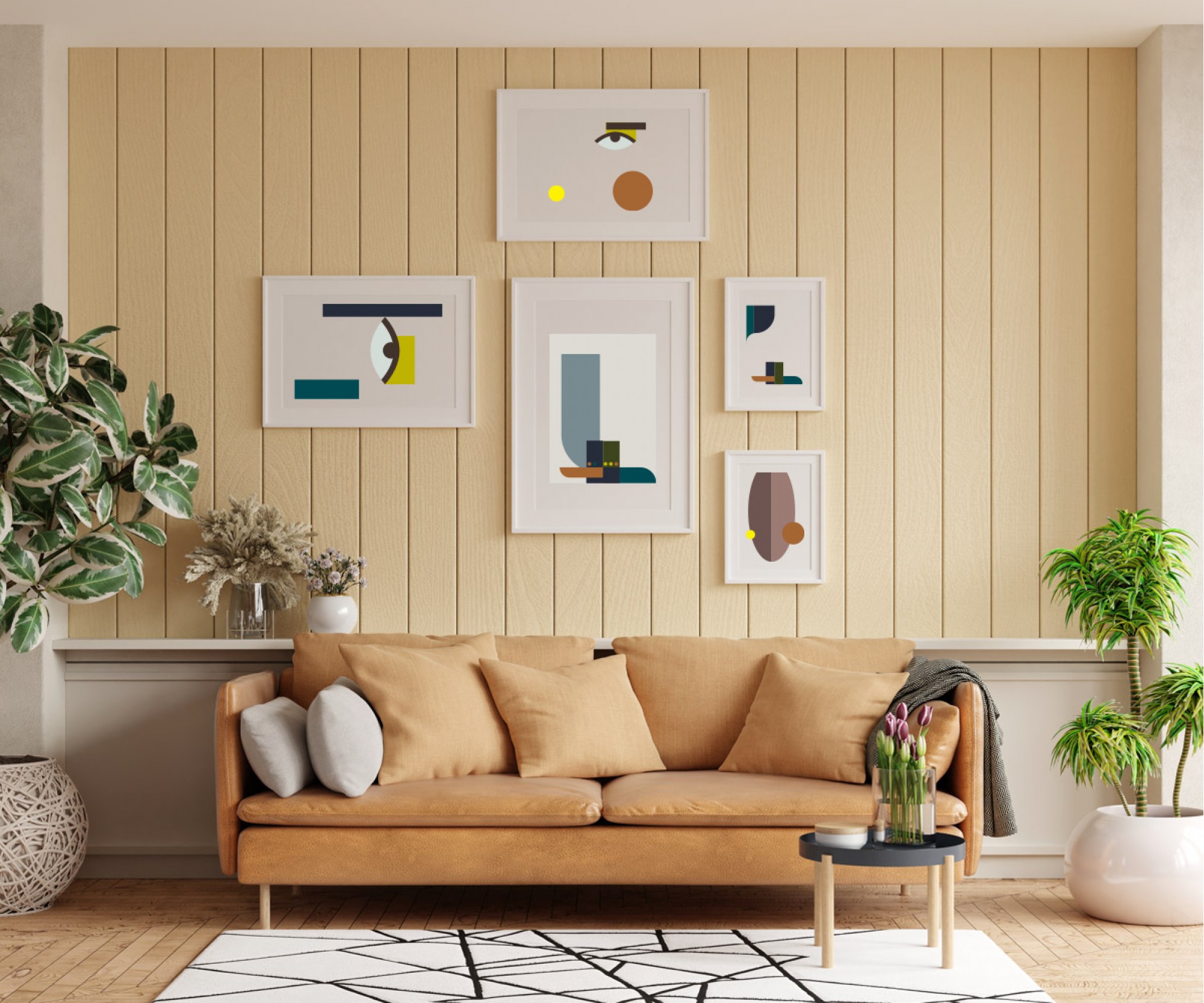 5 Parçalı Poster Tablo 5'li Modern 06248